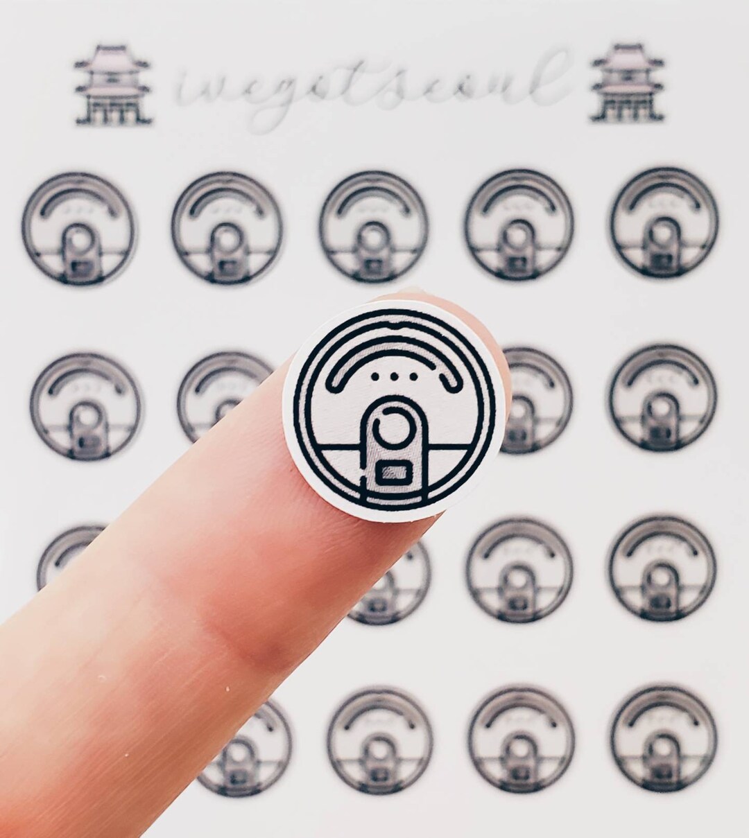 Planner Sticker | Robo Vacuum Cleaner - Etsy