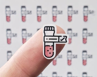 Planner Sticker Test Tube Blood Draw Blood Test - Etsy
