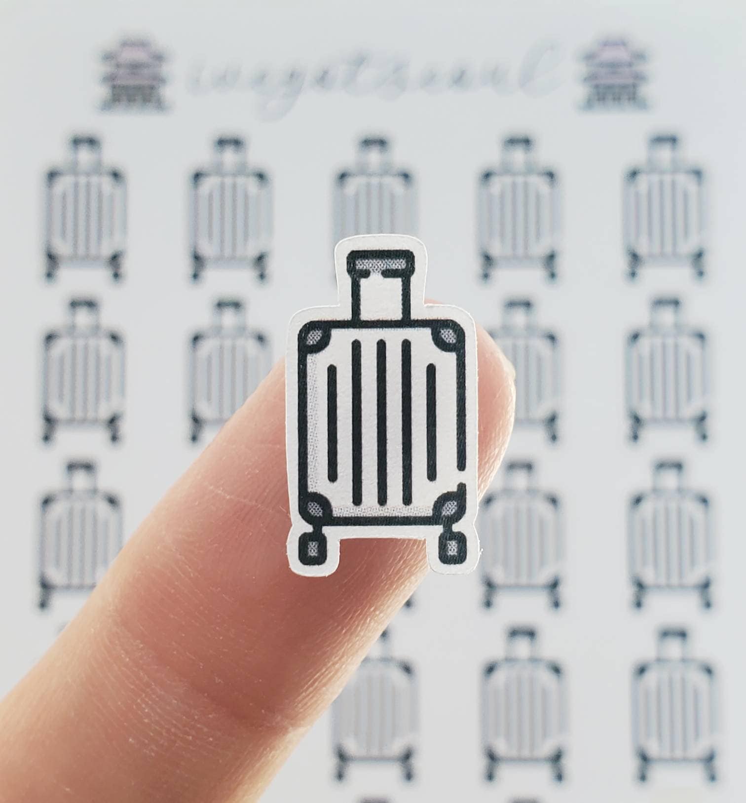 Planner Sticker Travel Suitcase | Etsy