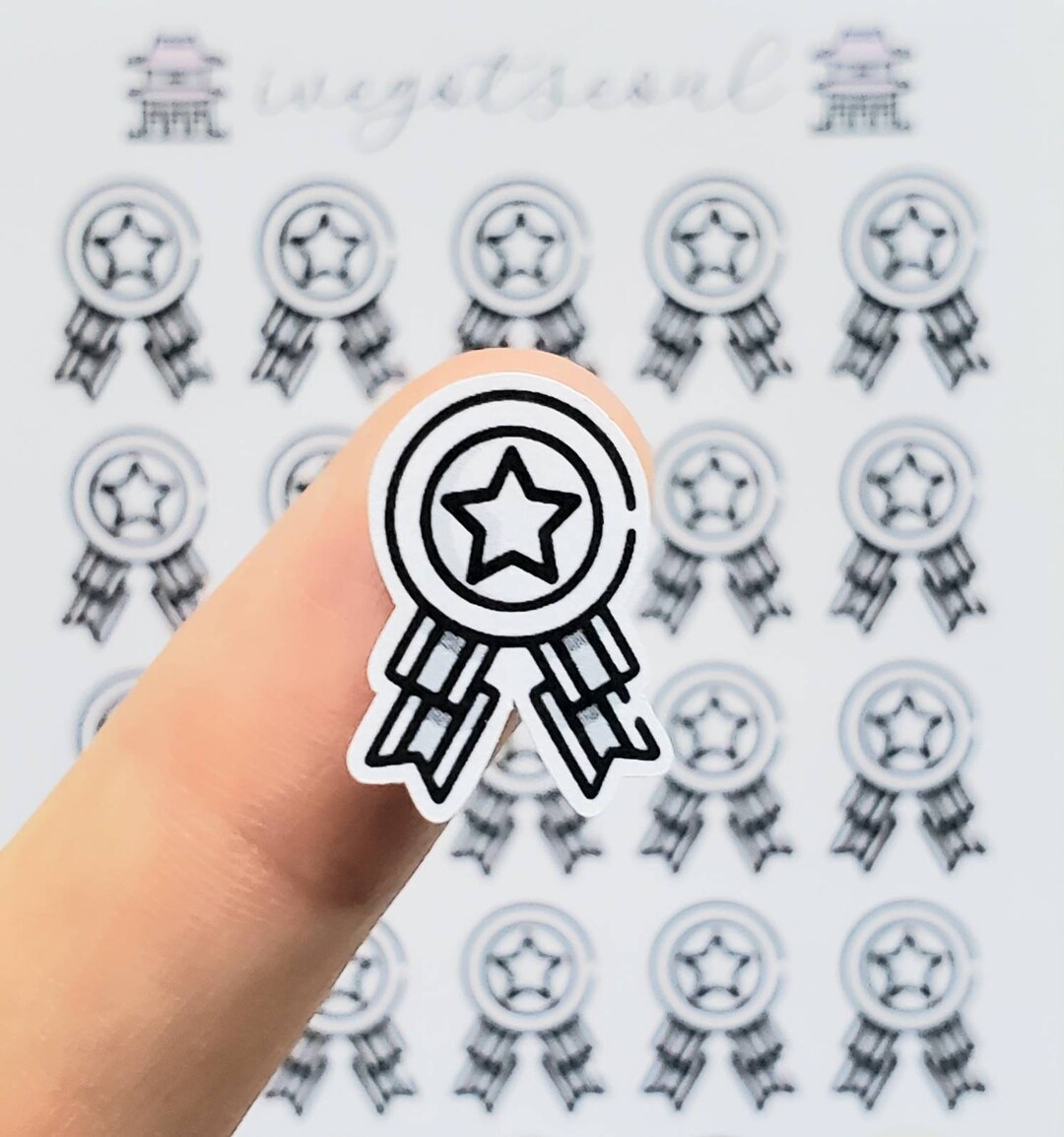 Planner Sticker | Award Ribbon - Etsy