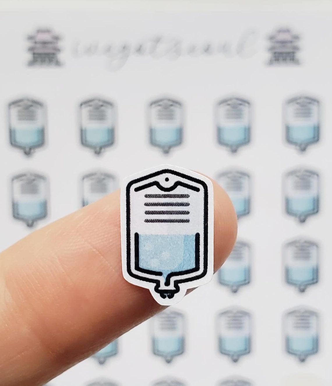 Planner Sticker Transfusion IV Bag Chemo Treament IV | Etsy