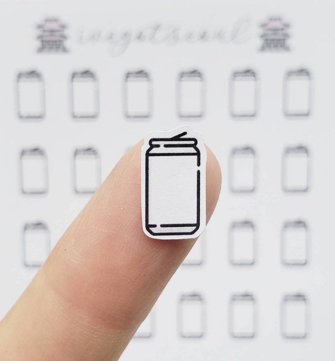 Planner Sticker | Soda Can Beer Can - Etsy