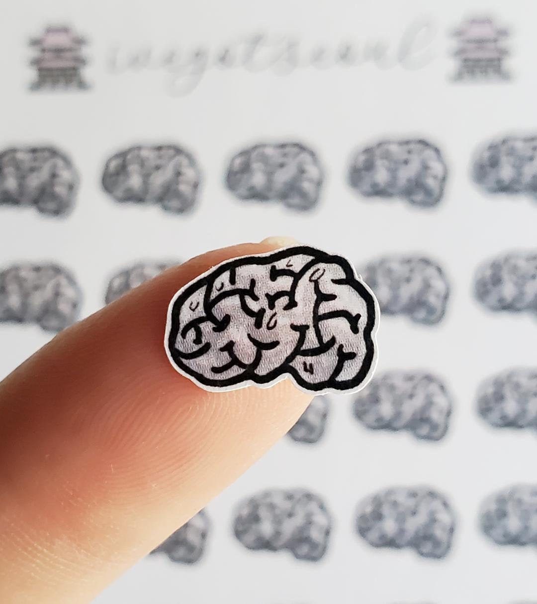 Planner Sticker | Brain - Etsy