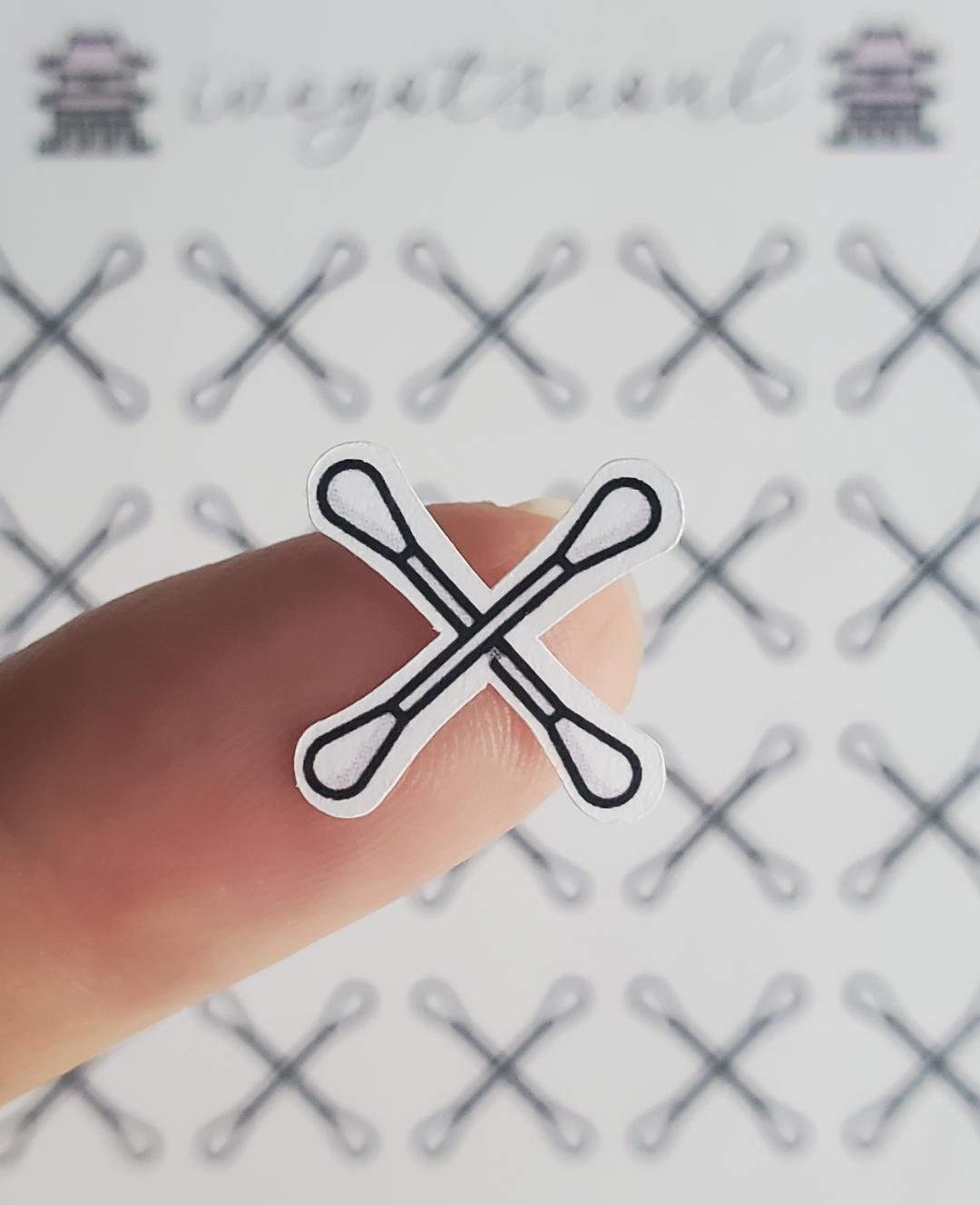 Planner Sticker | Cotton Swab - Etsy