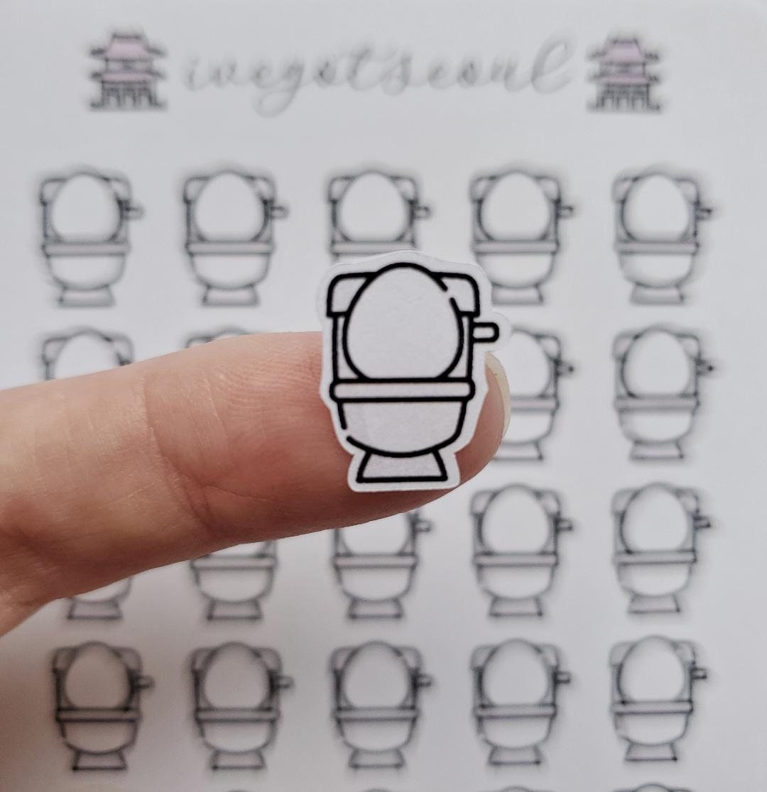 Planner Sticker Potty / Toilet - Etsy