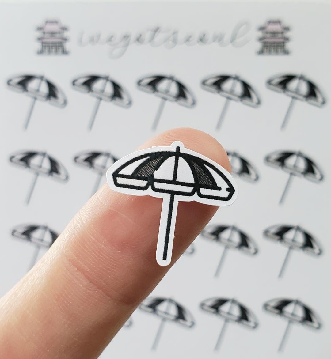 Planner Sticker | Beach Umbrella - Etsy