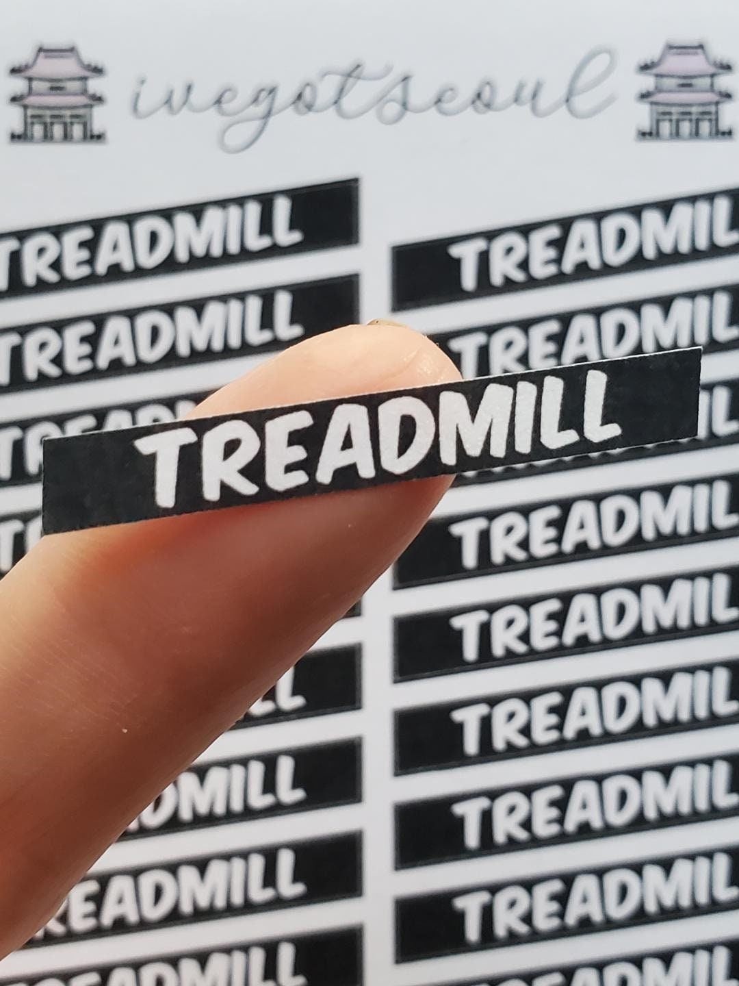 Planner Sticker | Treadmill - Etsy