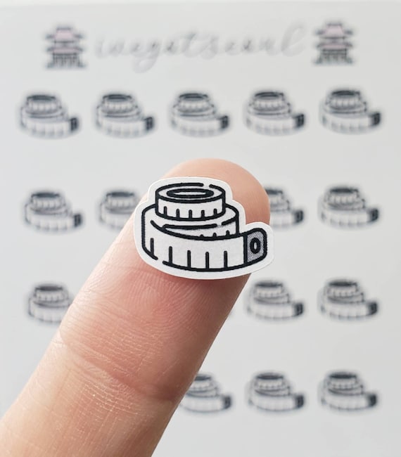 Planner Sticker Tape Measure | Etsy
