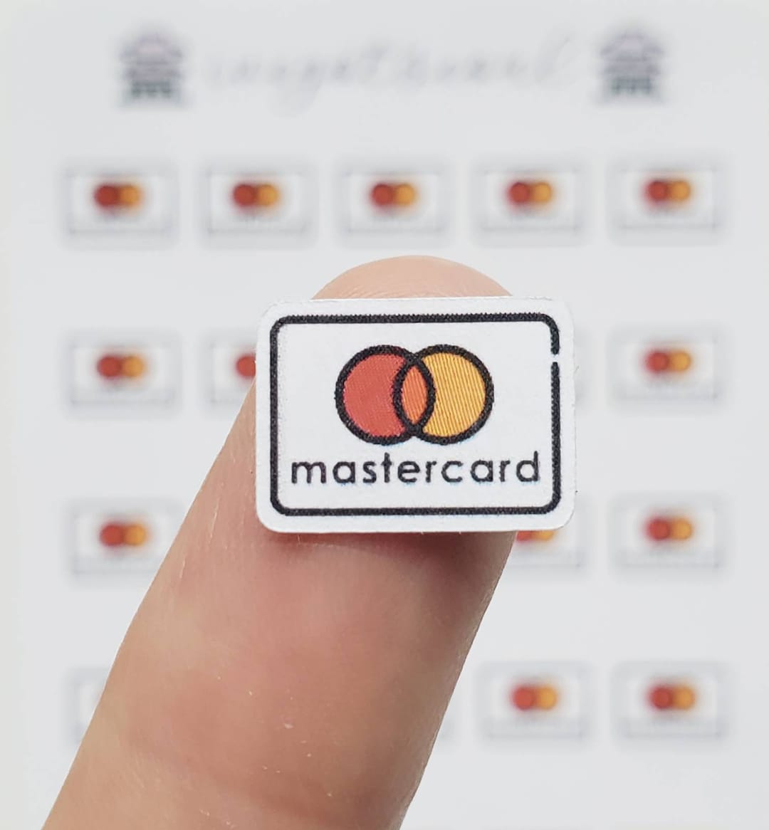 Planner Sticker | Mastercard Credit Card - Etsy