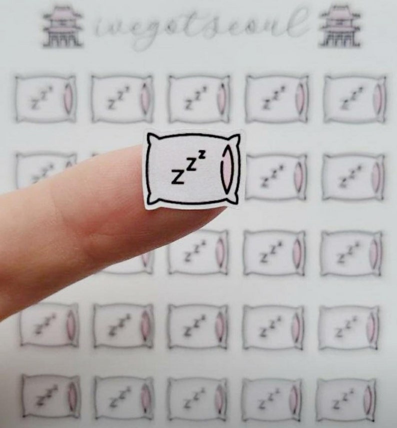 Planner Sticker Pillow - Etsy