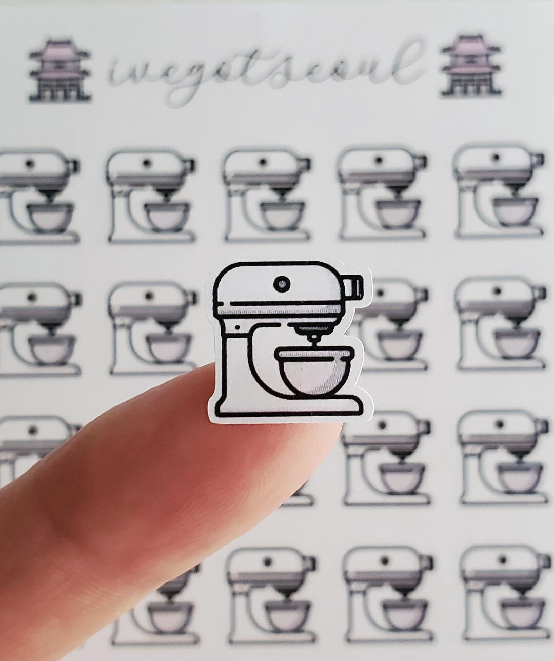 Planner Sticker | Standing Mixer - Etsy