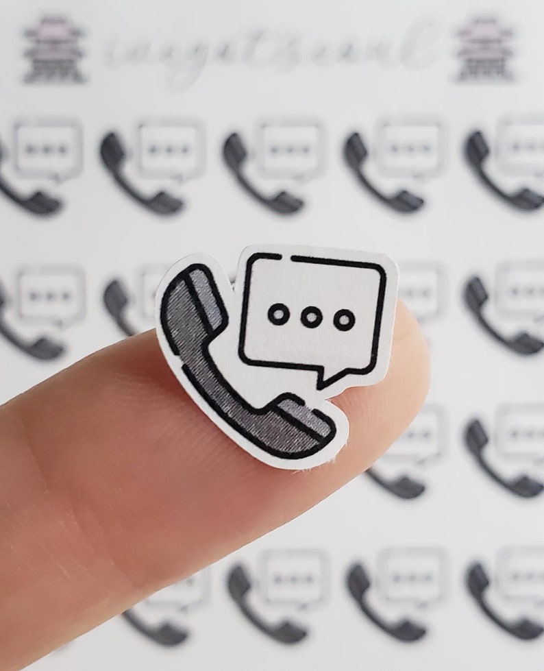 Planner Sticker Phone Call - Etsy