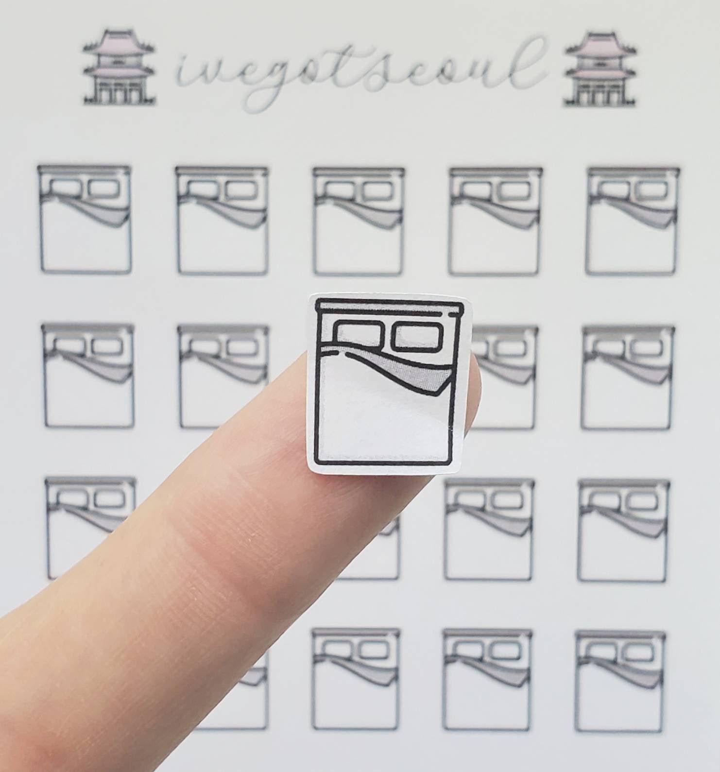 Planner Sticker Bed - Etsy