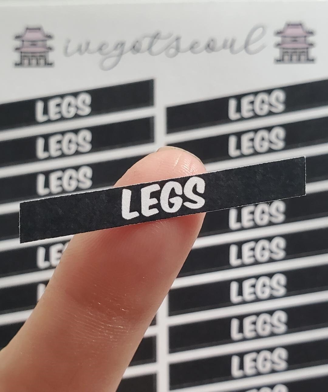 Planner Sticker | Legs - Etsy