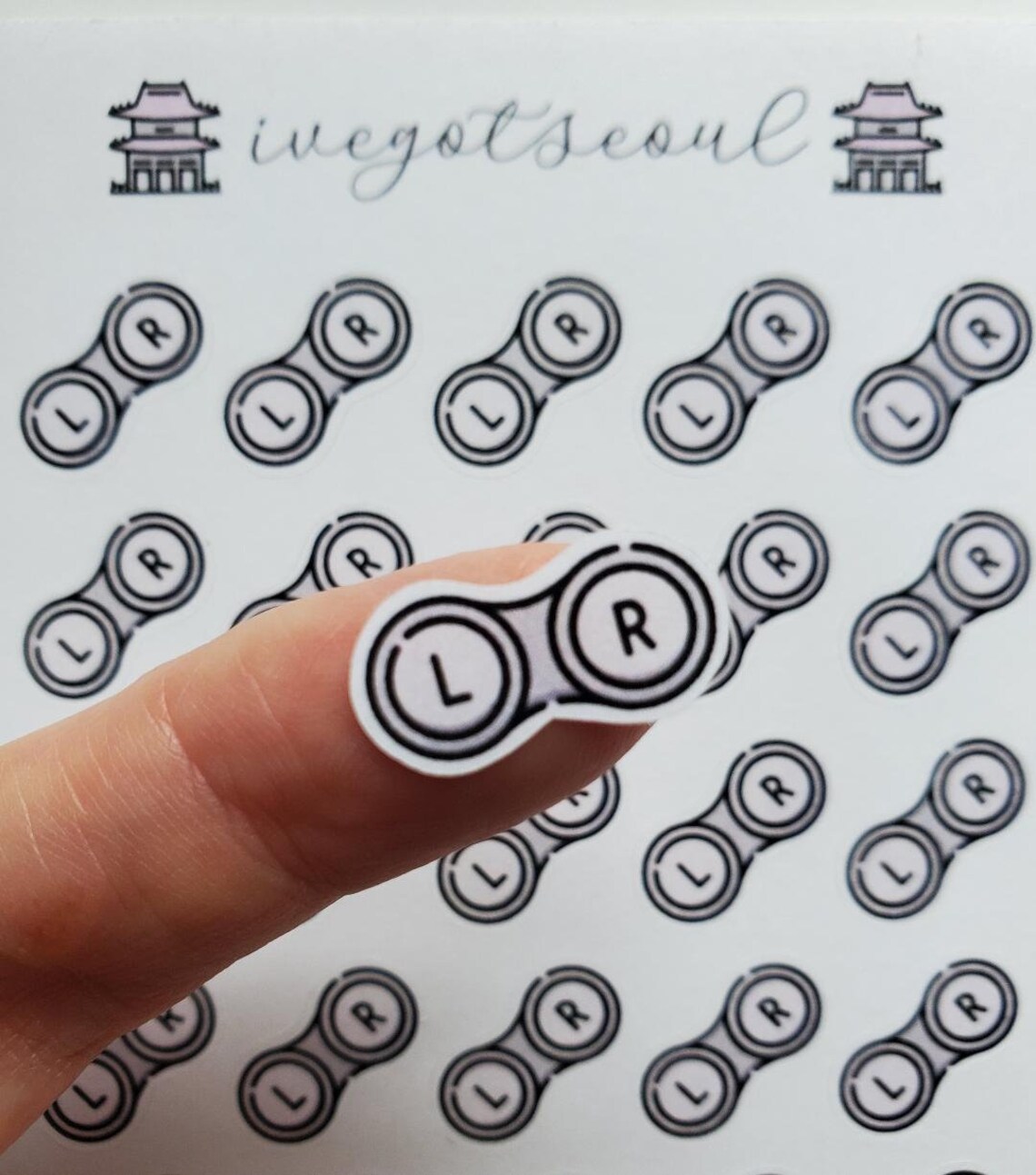 Planner Sticker | Contact Lens - Etsy