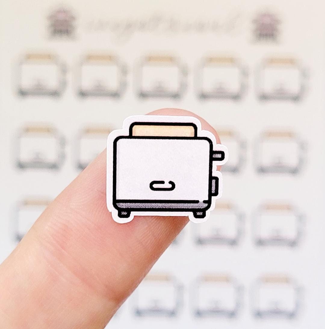 Planner Sticker | Toaster - Etsy