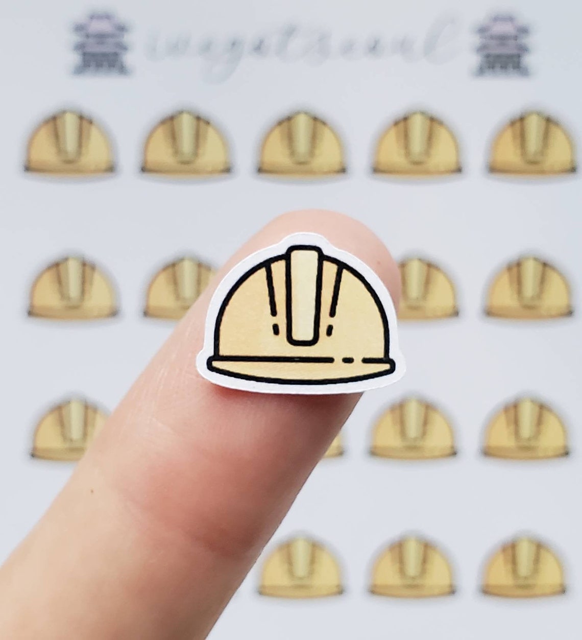 Planner Sticker Construction Helmet - Etsy
