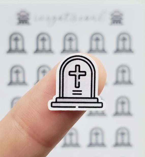 Planner Sticker Headstone / Tombstone | Etsy