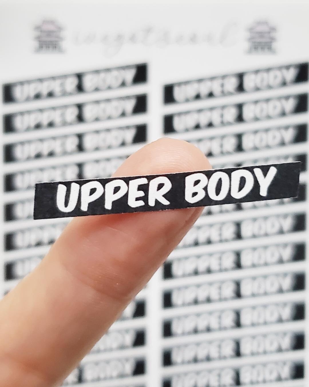 Planner Sticker | Upper Body Workout - Etsy