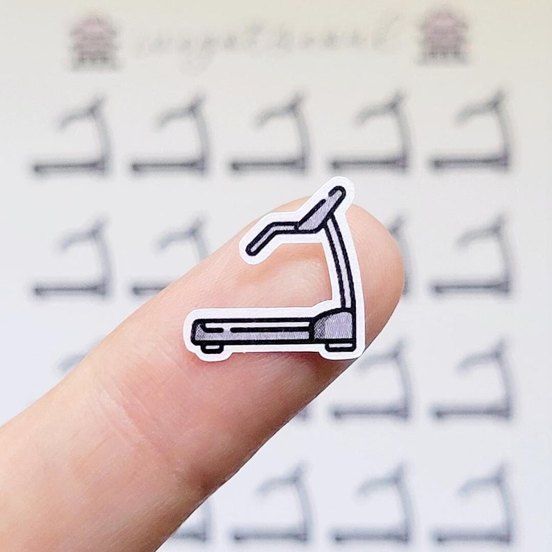 Planner Sticker Treadmill - Etsy