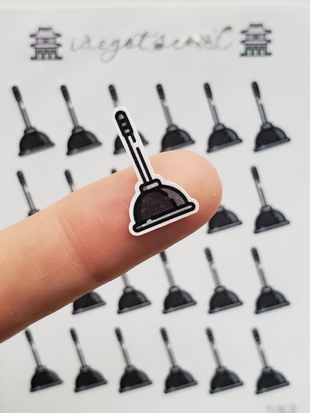 Planner Sticker | Plunger, Plumber - Etsy
