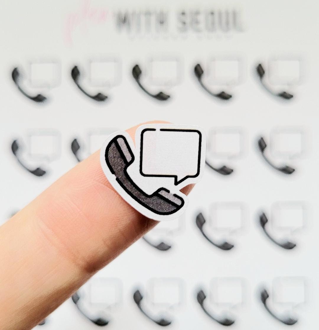 Planner Sticker | Phone Call - Etsy