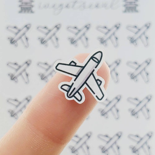 Planner Sticker Paper Airplane - Etsy