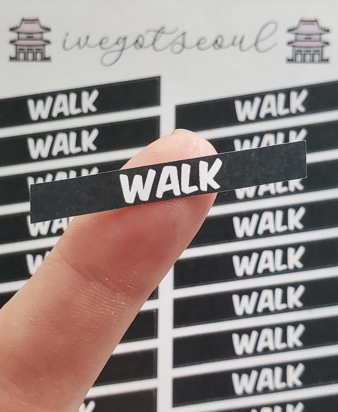 Planner Sticker | Walk - Etsy