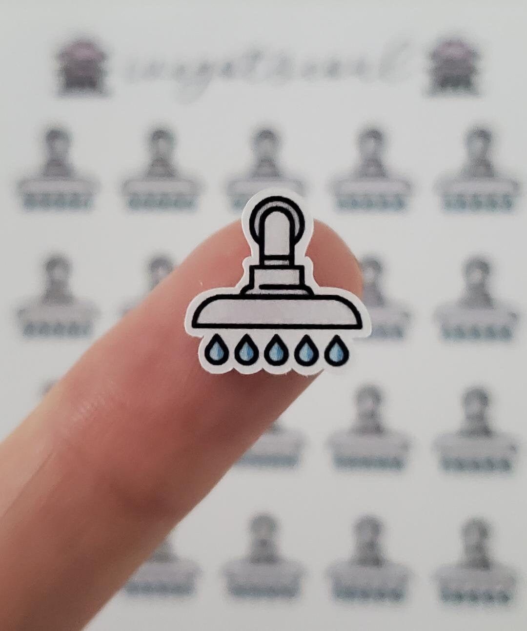 Planner Sticker | Shower - Etsy