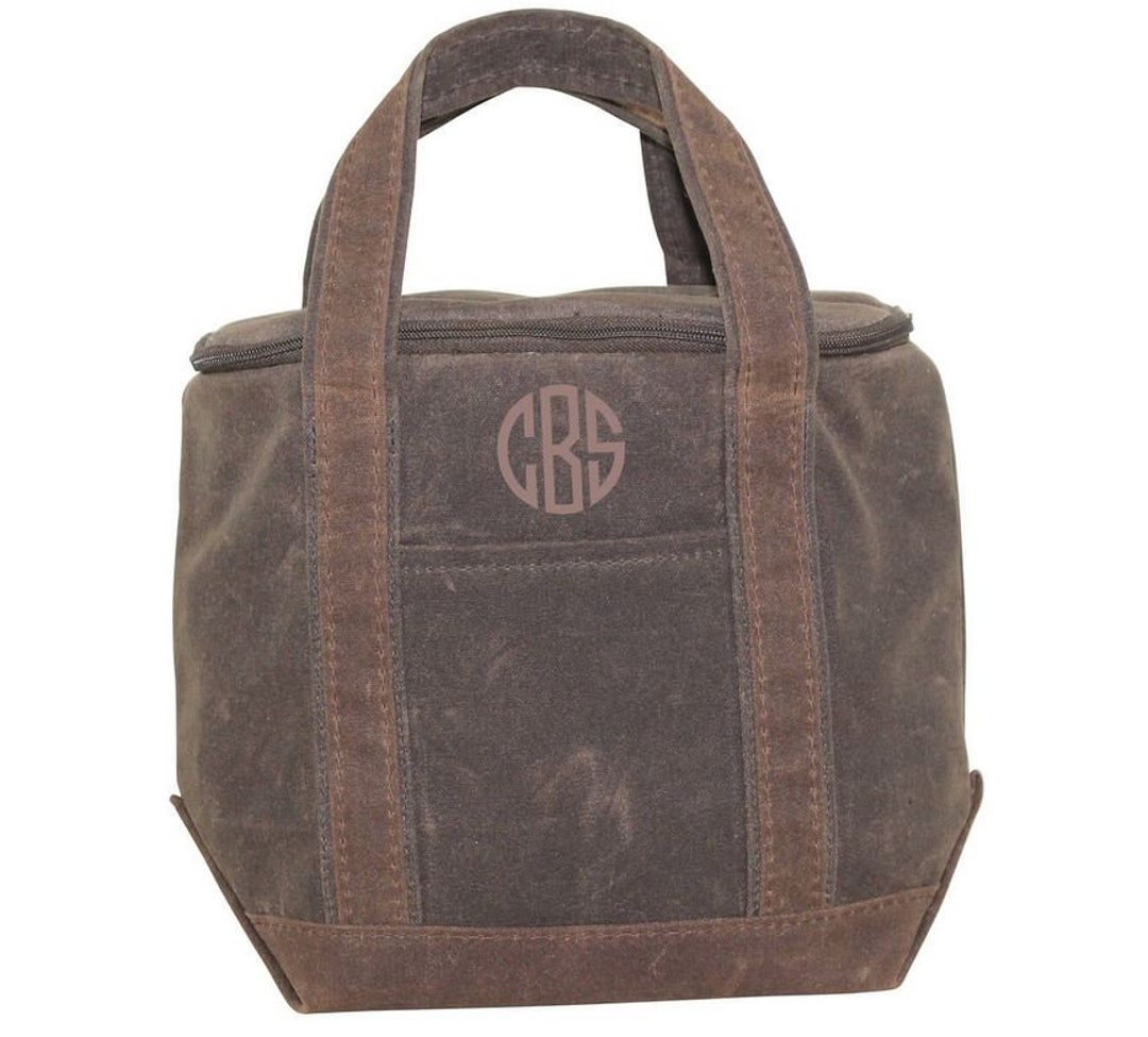 Monogrammed Cooler Bag, Personalized Cooler Tote, Small Insulated ...