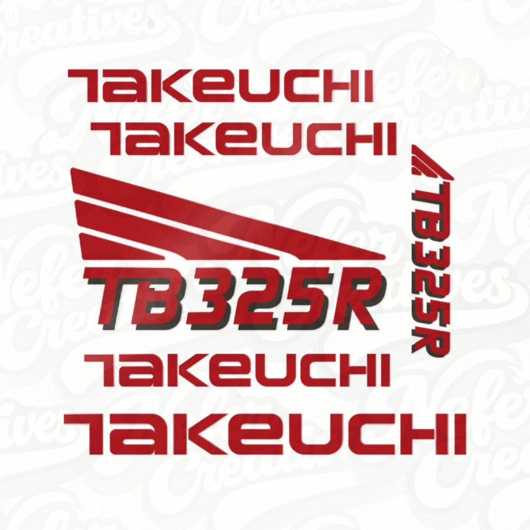 Takeuchi TB325R Excavator Decal | Digger Sticker - Etsy