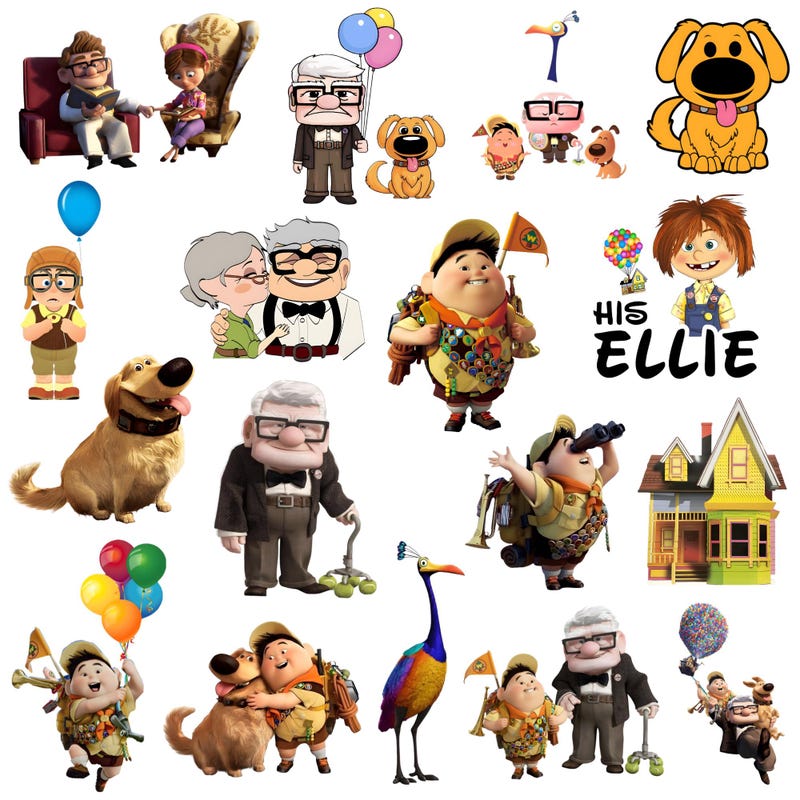 Pixar up Clipart - Etsy