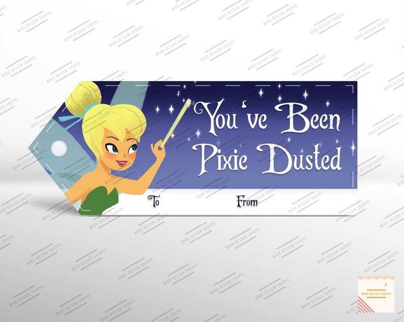 Pixie Dust Gift Tags, You've Been Pixie Dusted, DCL, Fish Extender Tags ...