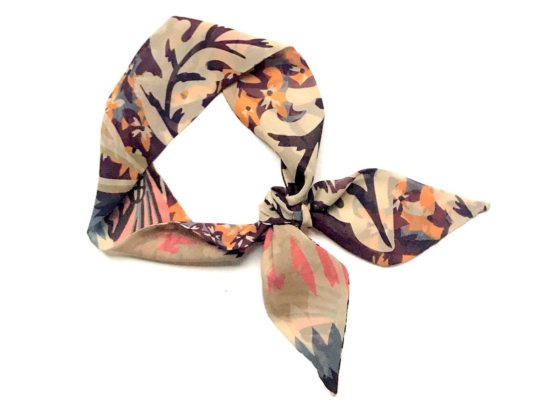 Short Neck Scarf. Fabric Hair Tie for Ponytail Bun Braid - Etsy