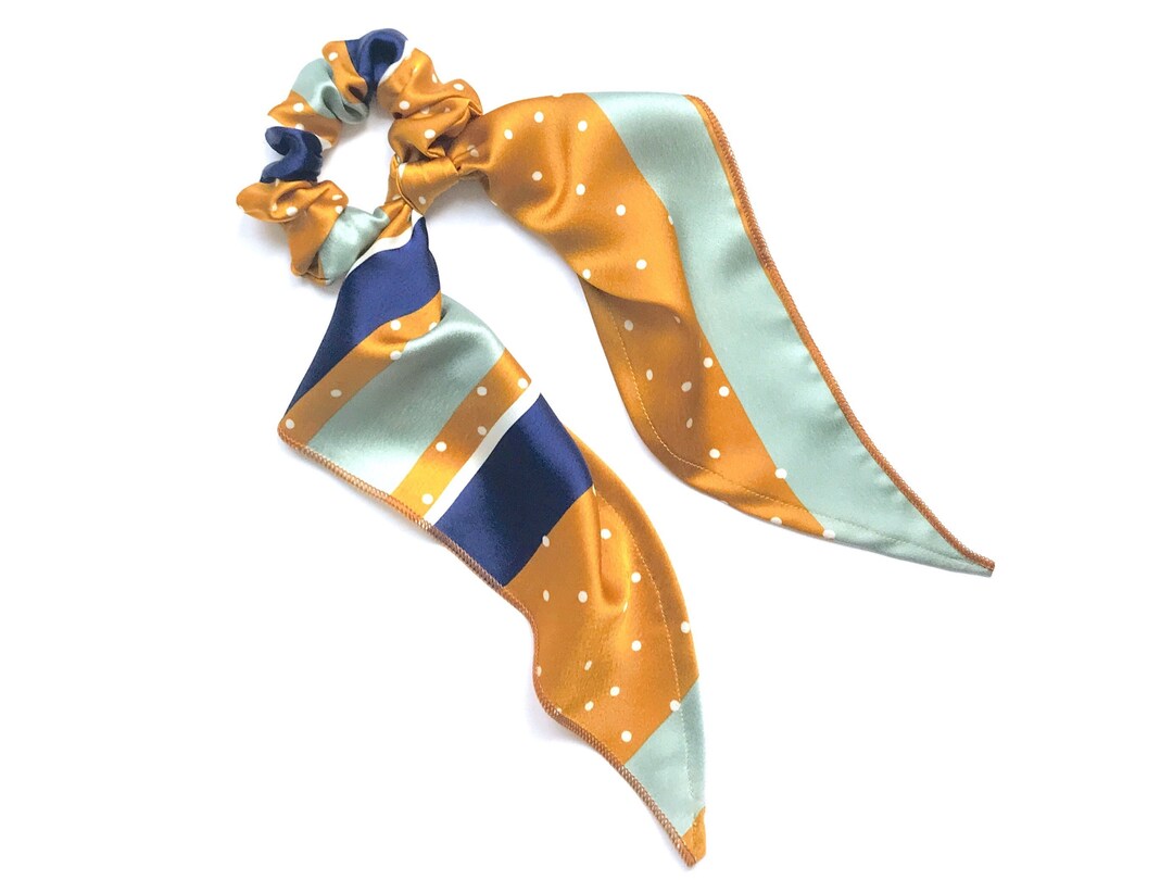 Long Tail Scrunchie for Ponytail or Bun. Modern Women's Hair Scarf ...