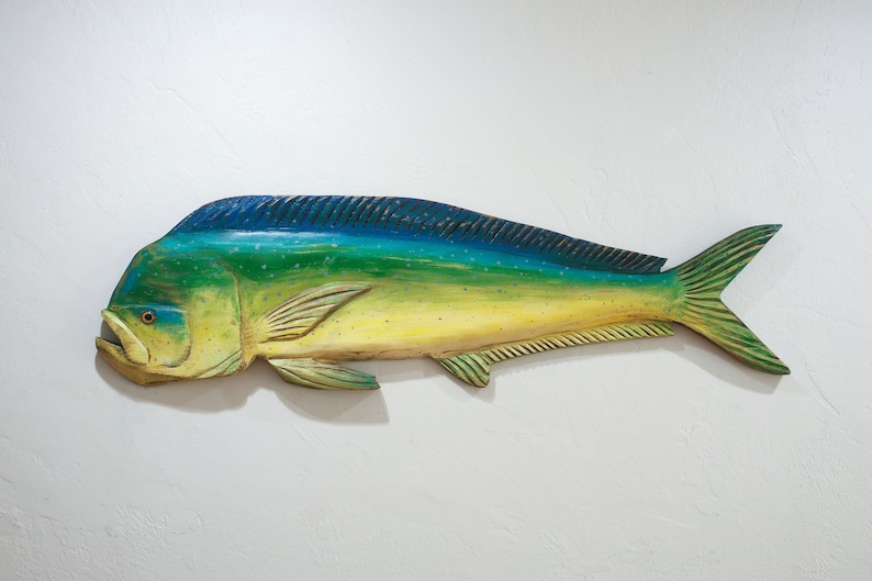 Mahi Mahi Male 40" Dolphinfish Sculpture Beach Décor by SEASTYLE - Etsy