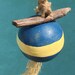 Float Buoy Blue Yellow Rope Vintage Nautical by SEASTYLE - Etsy