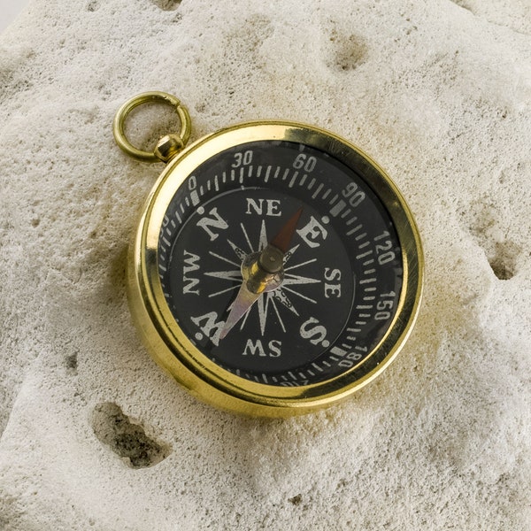 Compass Key Chain - Etsy