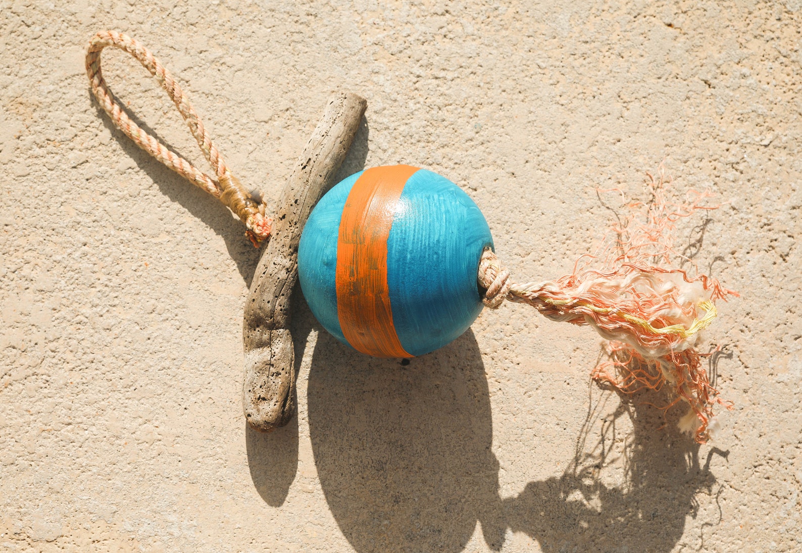 Float Buoy Blue Orange Rope Vintage Nautical by SEASTYLE | Etsy