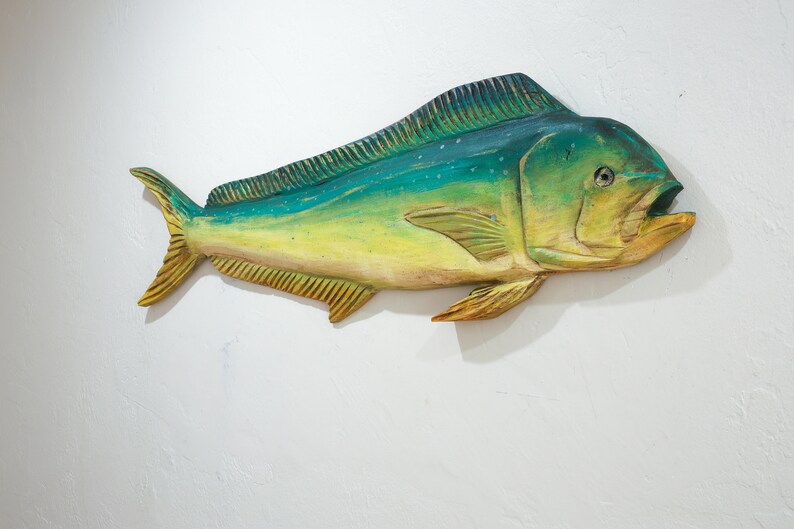 Mahi Mahi Female 40" Dolphinfish Sculpture Beach Décor by SEASTYLE - Etsy