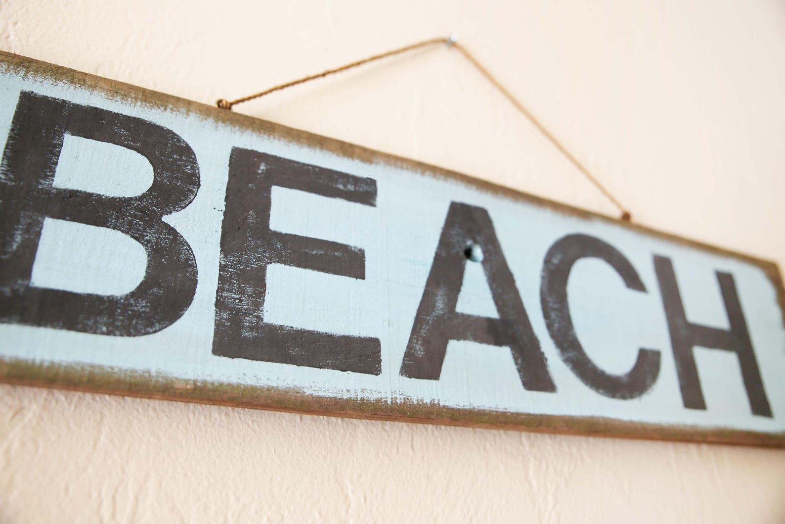 Beach decor 22x6 BEACH Sign Nautical Reclaimed Wood | Etsy