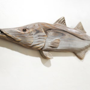 Driftwood Snook Fish 40 in 2D Sculpture Beach Décor by SEASTYLE - Etsy