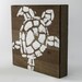 Beach Wall Art Decor Wood Box Turtle by SEASTYLE - Etsy