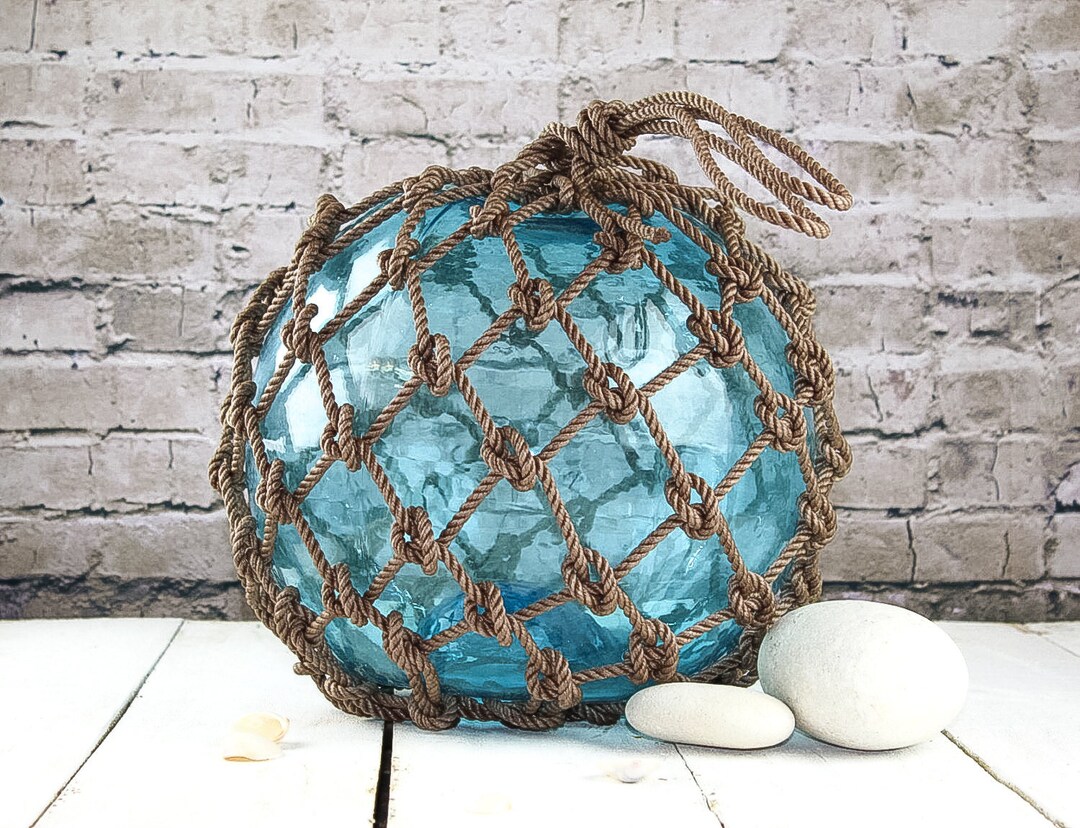 Big Fishing Float 12" Blue Beach Decor by SEASTYLE - Etsy