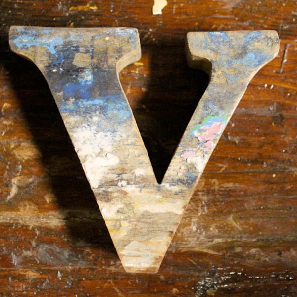 Wooden Letter V - Etsy