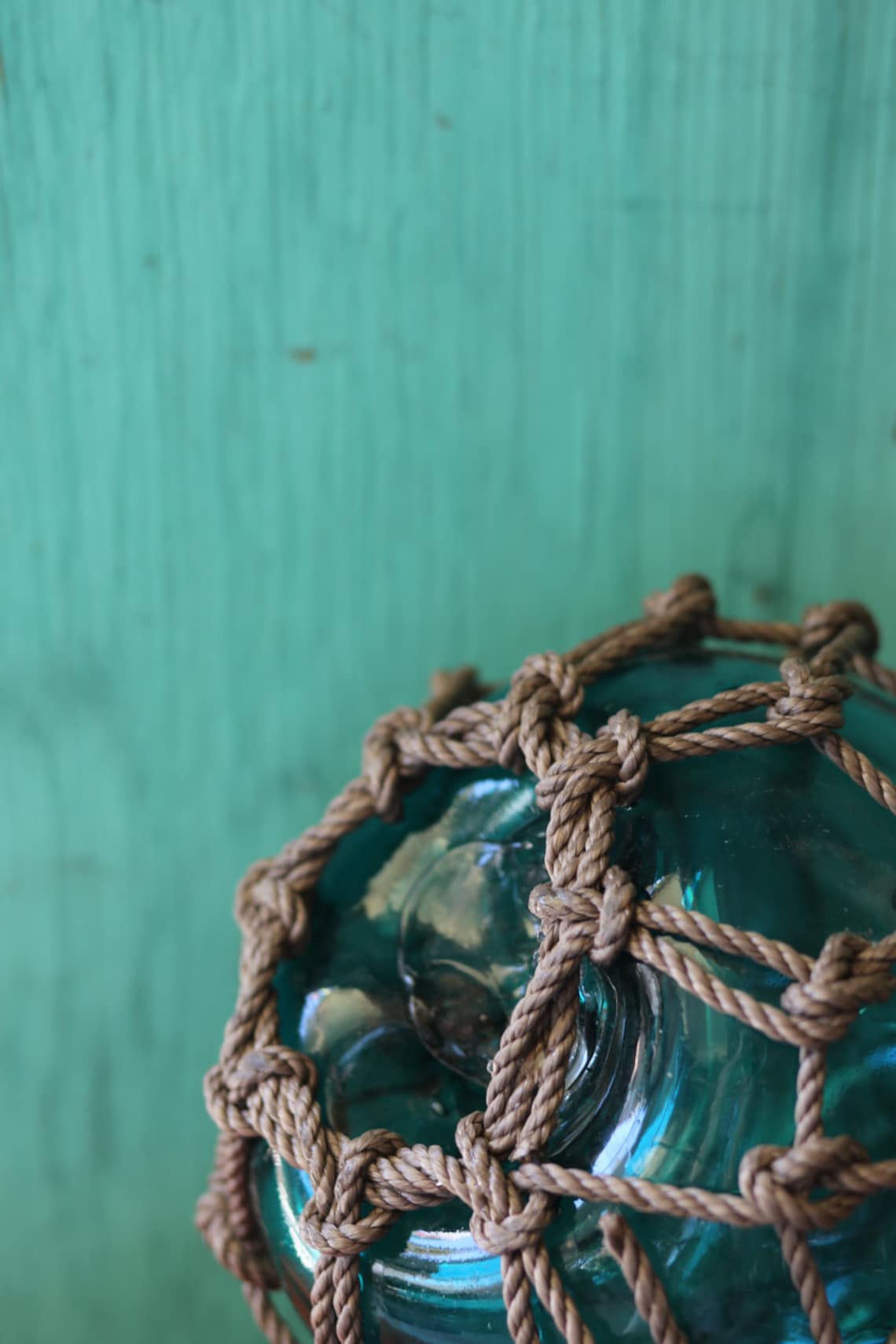 Blue Green Big Vintage Fishing Float by SEASTYLE - Etsy