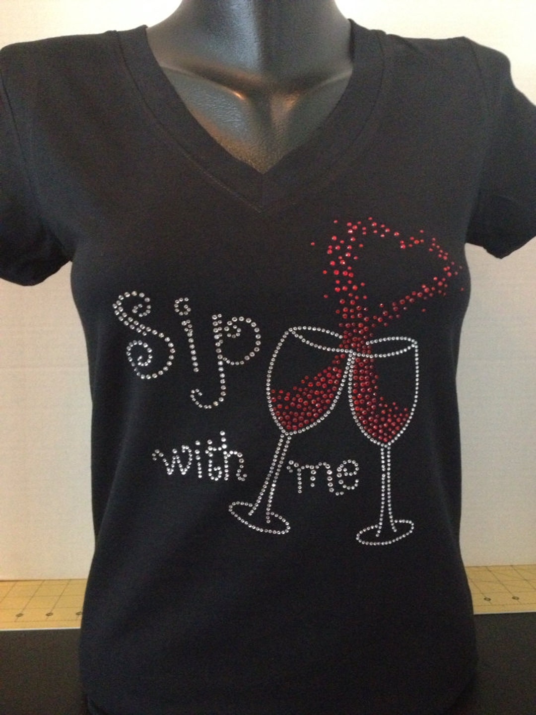 Sip With Me Bling Tee Girls Night Out - Etsy