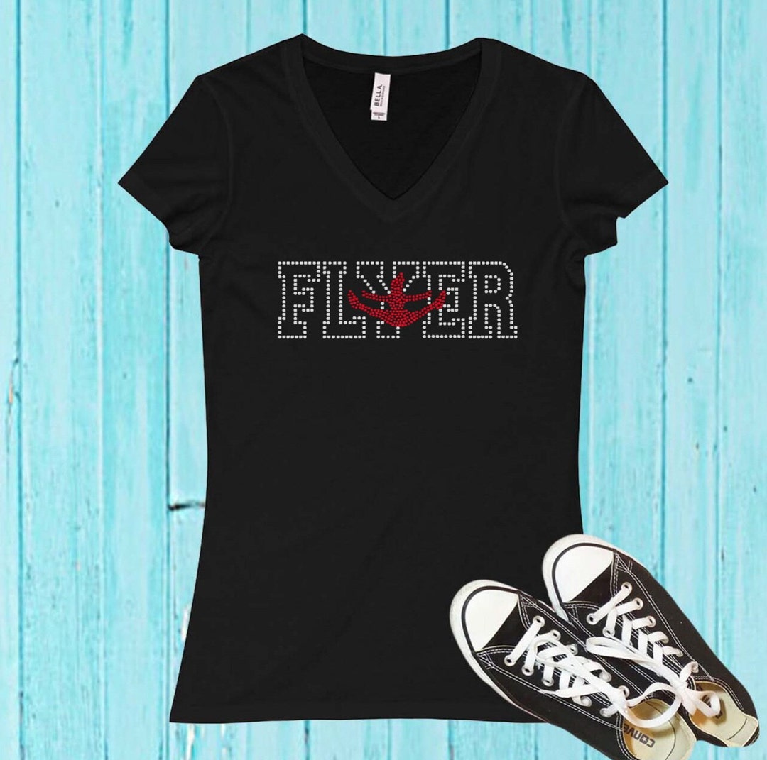 Cheer | Flyer | Cheerleader Bling Shirt | Customize the Stone Color - Etsy
