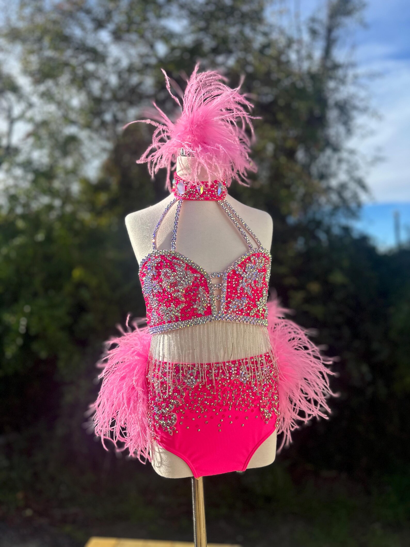 Hot Pink Rhinestone Broadway Costume. Jazz, Broadway, Musical Theatre ...