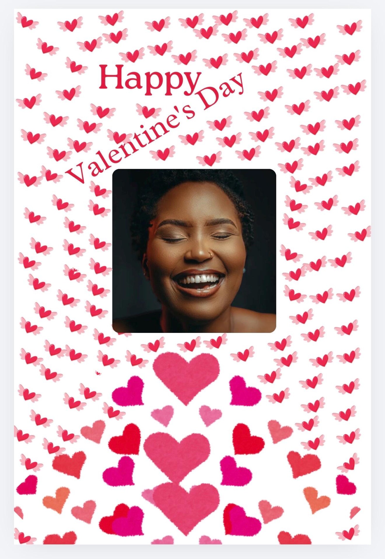 Happy Valentine’s Day Printable Card | Cute Love Heart Greeting Card ...